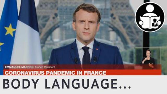 - Body Language - Emmanuel Macron addresses the nation - via NAMELY LIBERTY